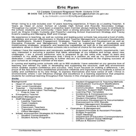 Eric Ryan CV 2015 | DOCX