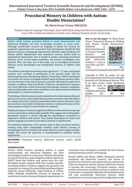 Protocolo de tratamento motor para o desenvolvimento motor da fala | PDF