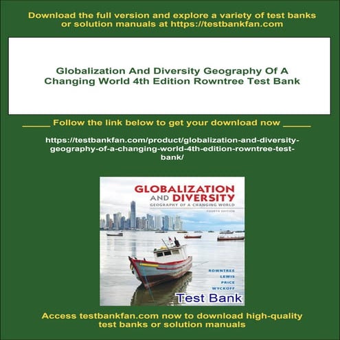 Globalization And Diversity Geography Of A Changing World 4th Edition ...