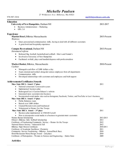 Adam Quillian Professional Resume - General | PDF
