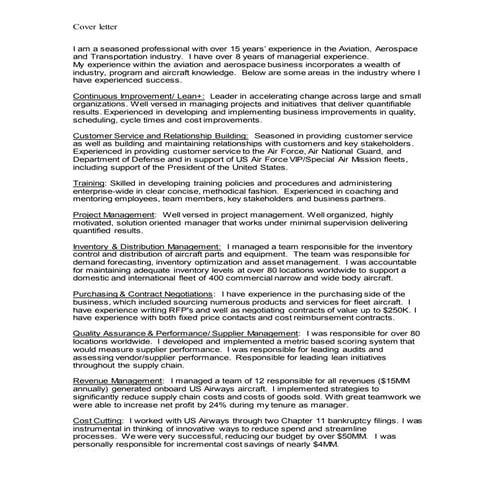 COVER LETTER | PDF