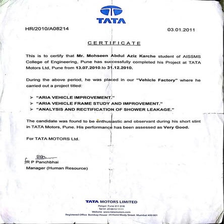 tata inplant training | PDF