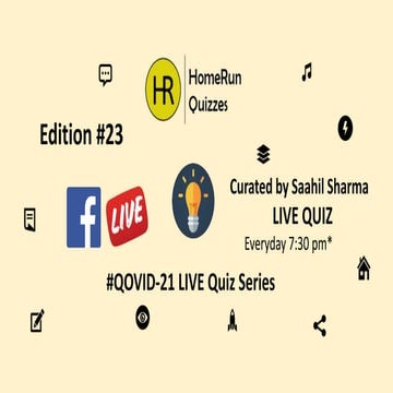 Fundraiser General Quiz #16 by Nishant Nihar | PPTX