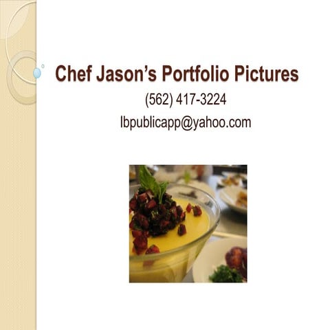 Chef Jason’s Portfolio pdf | PDF