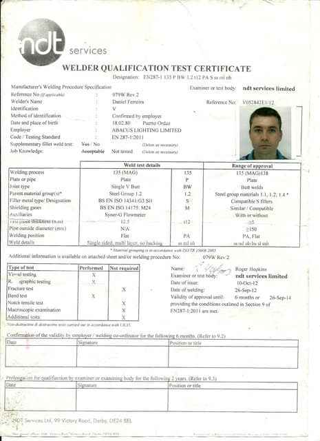 Wqt certificate # 18273 | PDF