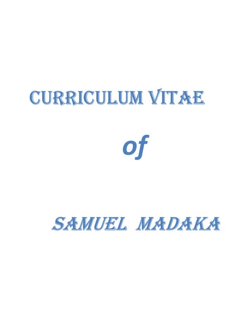 Curriculum Vitae (RA Fraser) | PDF