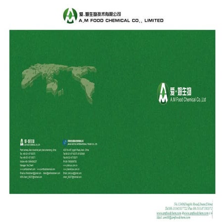 AM Food Chem catalog | PDF