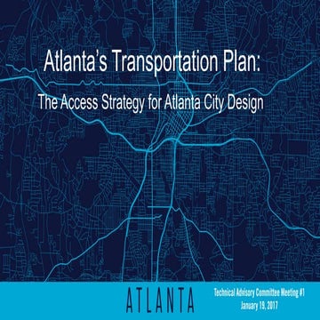 Atlanta Transportation Plan | PDF