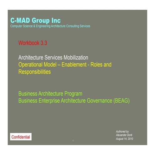 TOGAF 9 Architectural Artifacts