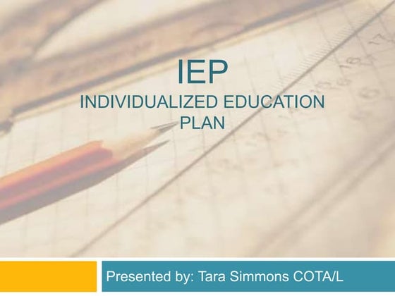IEP individualized education plan | PPT