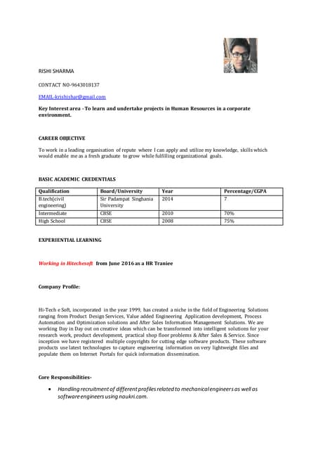 Jonathan's resume | DOCX | Human Resources | Business