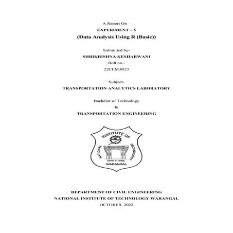 Data Analysis using R (BASIC)_R SOFTWARE | PDF