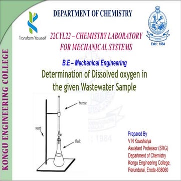 22CYL22 & Chemistry Laboratory for Mechanical Systems(Mech - DO).ppt