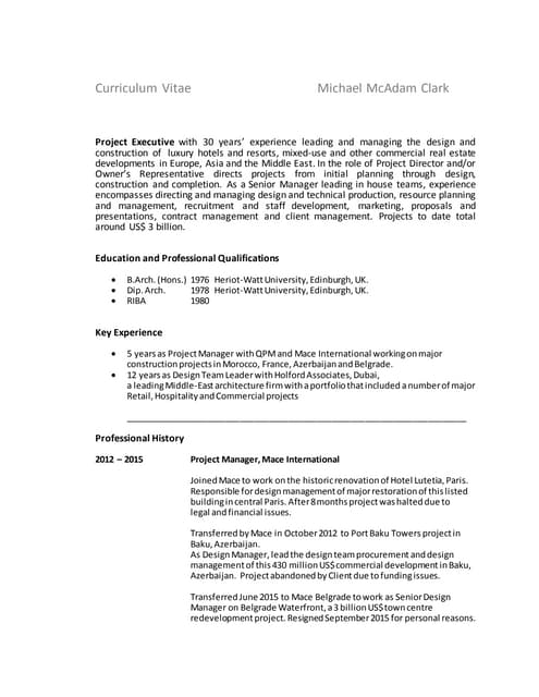 Richard Hardy CV English June 2015 | PDF