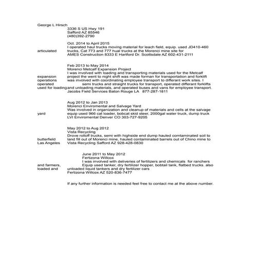 resume for red | RTF