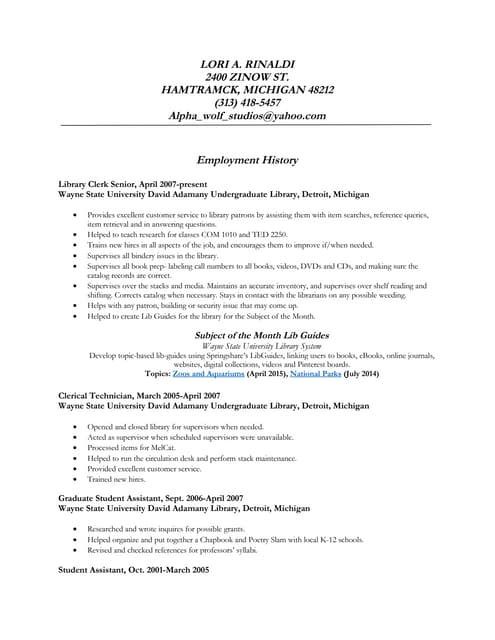 Resume | RTF