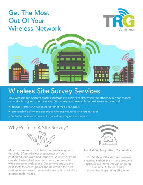 Wireless Site Survey | PPTX | Internet of Things | Internet