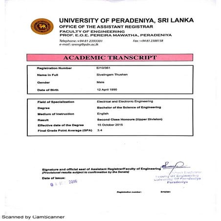 Academic Transcript | PDF | Bath and Shower | Personal Care