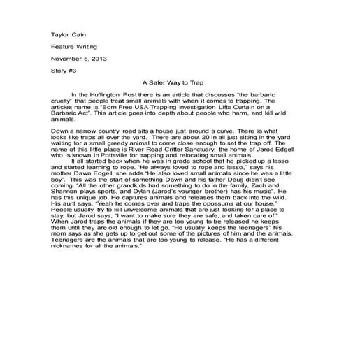 Critter Catcher | PDF