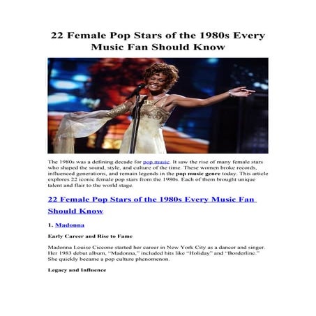 22 Female Pop Stars of the 1980s Every Music Fan Should Know.docx