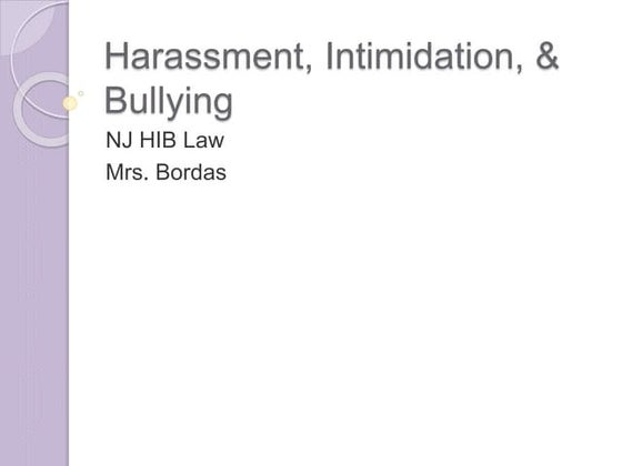 Bullying Prevention owerpointt presentation | PPTX | Crime & Harmful ...