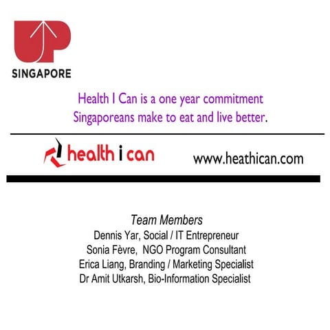 health i can | PPT | Business | Business and Finance
