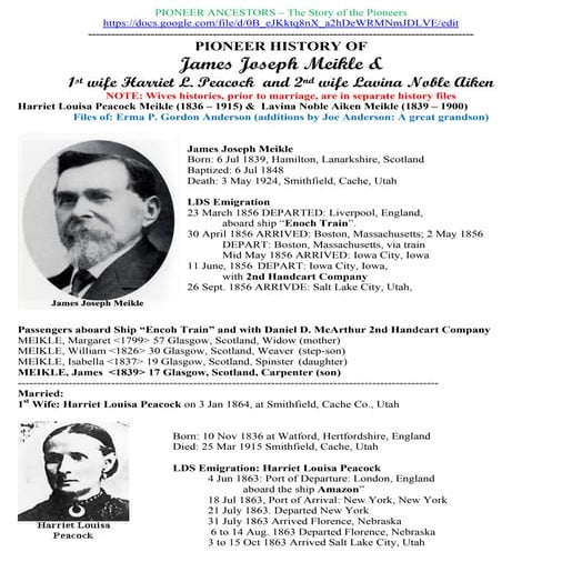 James Jos Meikle & wives | PDF