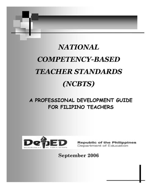 NCBTS (National Competency-Based Teacher Standards) | PPTX
