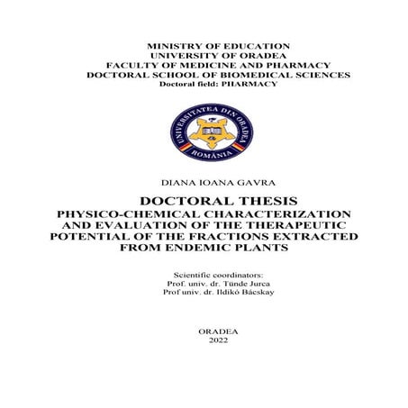 Teza doctorat gavra diana | PDF