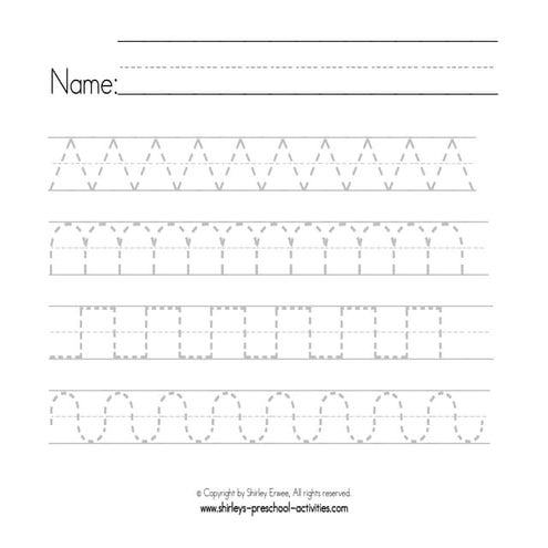 22 preschool printable-writing-patterns | PDF
