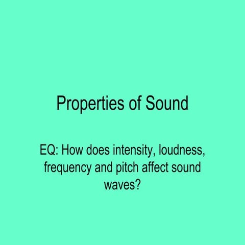 2 2 Properties of Sound.ppt | Digital Audio | Computer Software and ...