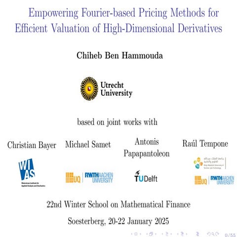 Empowering Fourier-based Pricing Methods for Efficient Valuation of High-Dimensional Derivatives ...