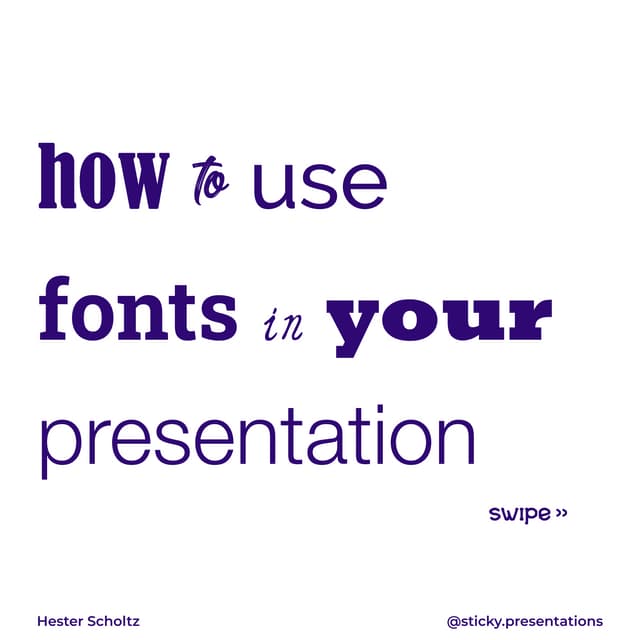 How to use fonts in your presentation | PDF | Desktop Publishing ...