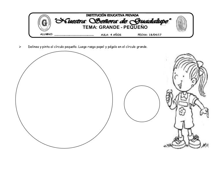 22 tema círculo grande pequeño