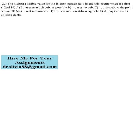 22) The highest possible value for the interest-burden ratio is and t.pdf