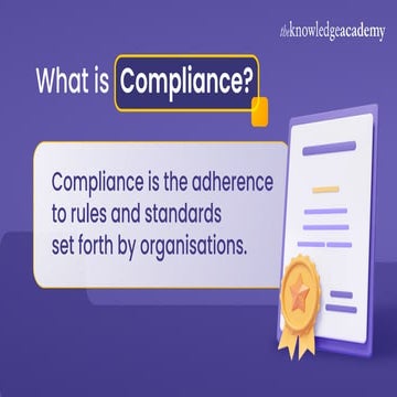Compliance is the foundation of successful businesses. | PPT