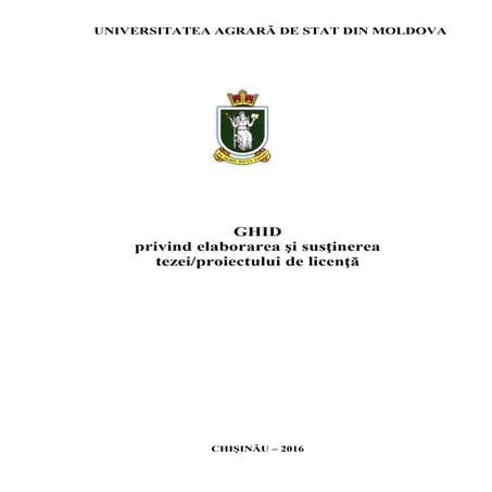 ghid elaborare teze | PDF