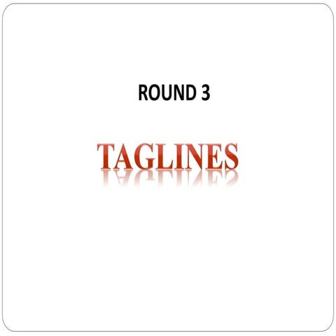 TAGLINE QUIZ BEGINNERS | PPTX
