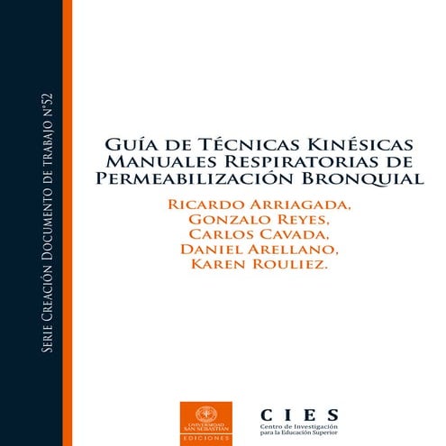 guía de técnicas kinésicas. manuales respiratorias de permeabilización ...