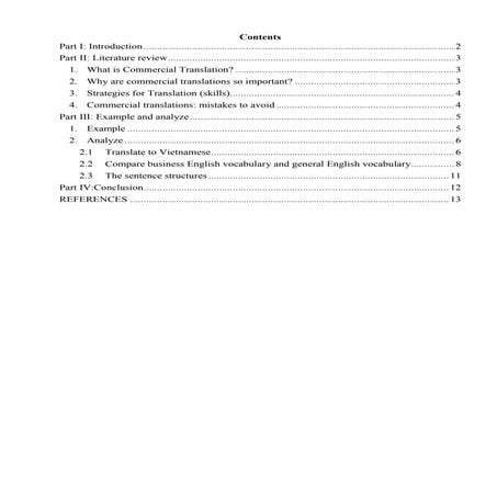 Project: Commercial Translation; 1. What is Commercial Translation | DOCX