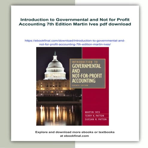 Introduction to Governmental and Not for Profit Accounting 7th Edition ...