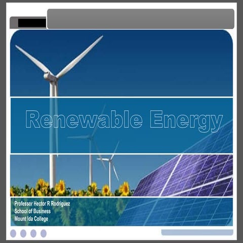 Renewable Energy | PPT