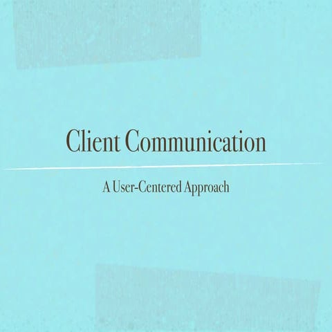 client communication | KEY
