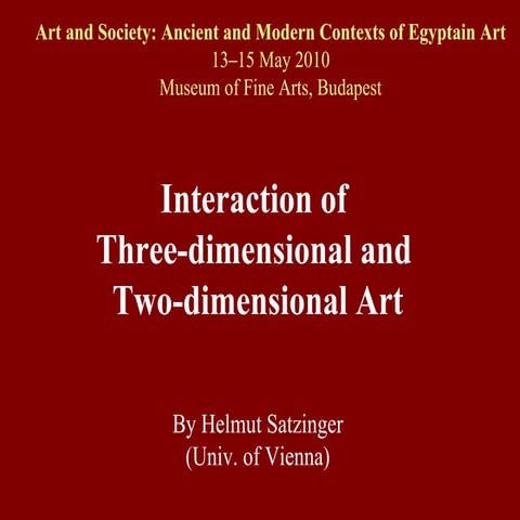Interaction of Three-dimensional and Two-dimensional Art. | PPT