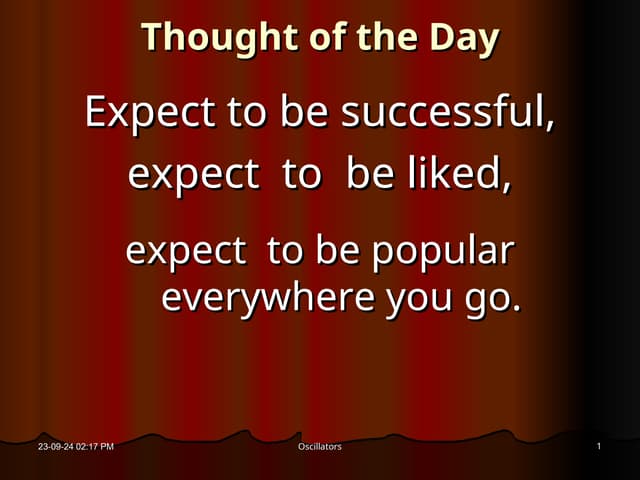 Oscillatorsppt | PPT