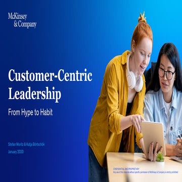 Customer-Centric Leadership – from Hype to Habit | PDF