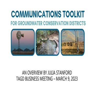 GCD Communications Toolkit Presentation | PPTX | Business | Business ...