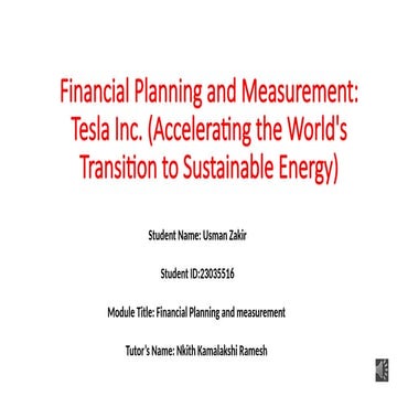 Financial Planning and Measurement in Tesla Inc.pptx