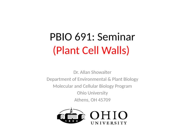 Cell biology of Lignification in plants | PPTX