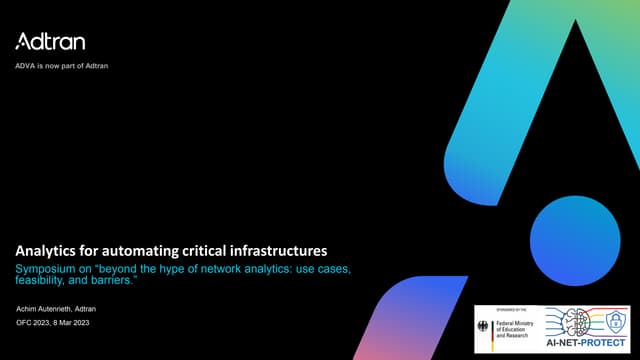 Analytics for automating critical infrastructures | PPT Analytics for automating critical infrastructures | PPT